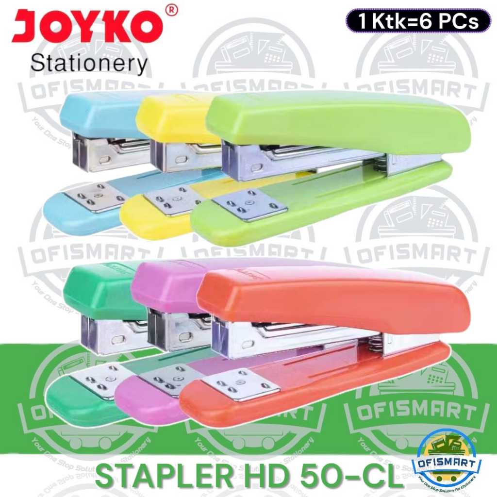 Jual Joyko Stapler Stepler Jepretan HD-50CL | @ 1Ktk=6 Pcs | Shopee Indonesia