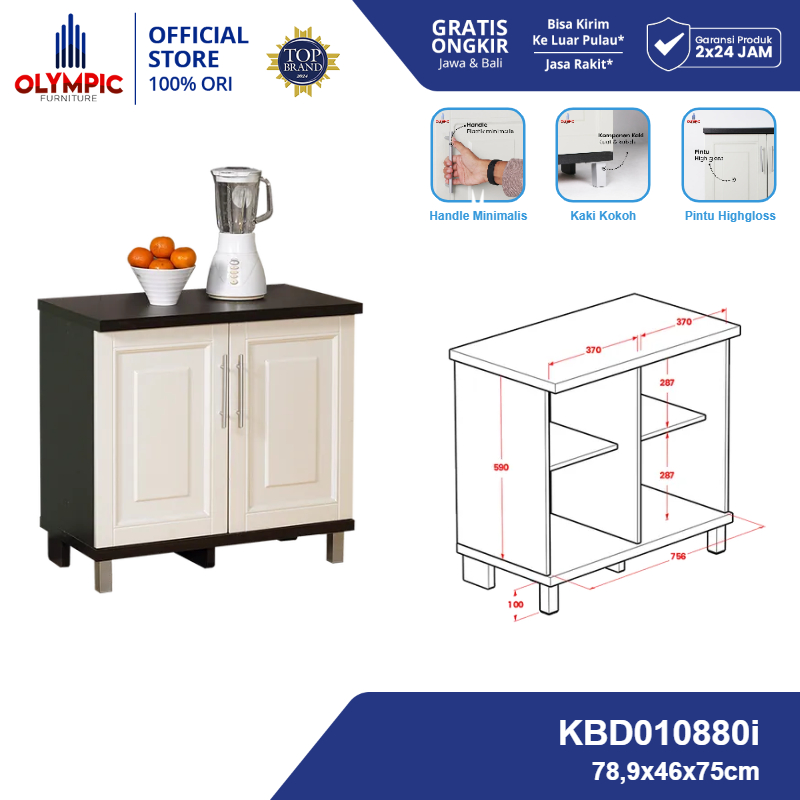 Jual Olympic Kitchen Set 2 Pintu / Meja Dapur / Kabinet Bawah / Rak ...
