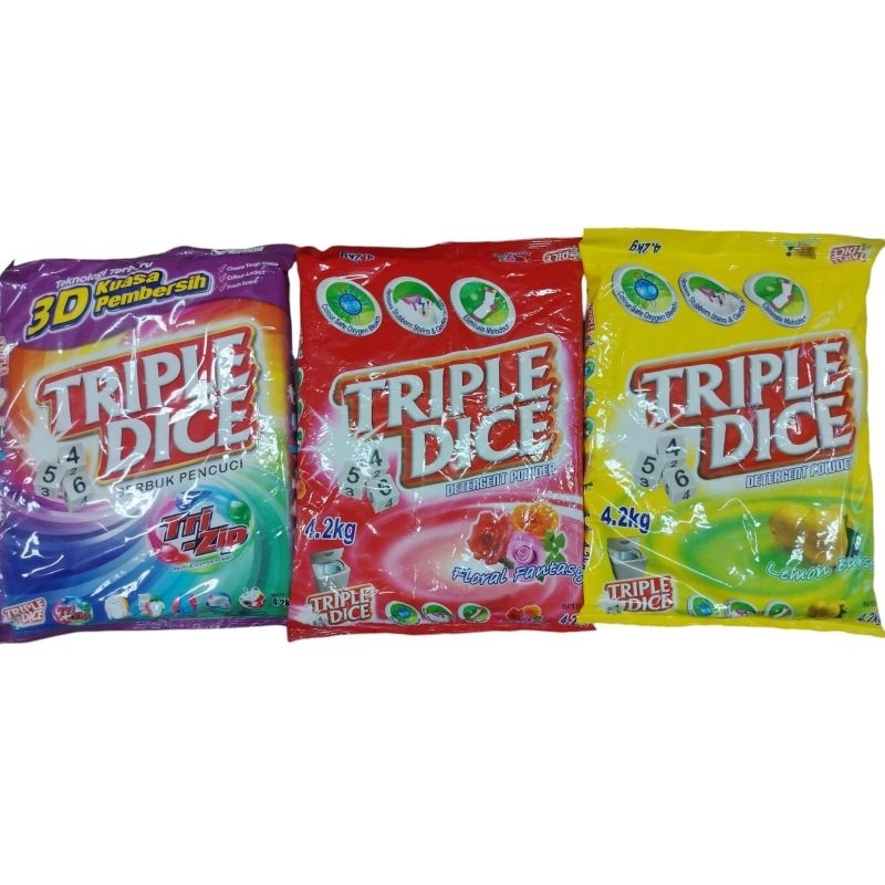 Jual Triple Dice Detergent 4.2kg | Shopee Indonesia