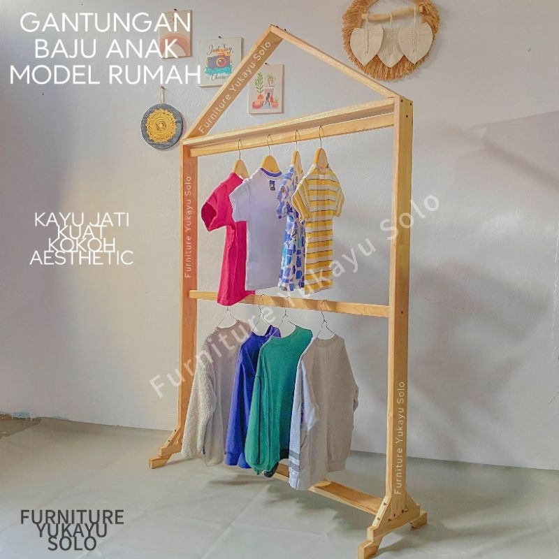 Jual GANTUNGAN BAJU ANAK / STAND HANGER ANAK / GAWANGAN BAJU ANAK ...