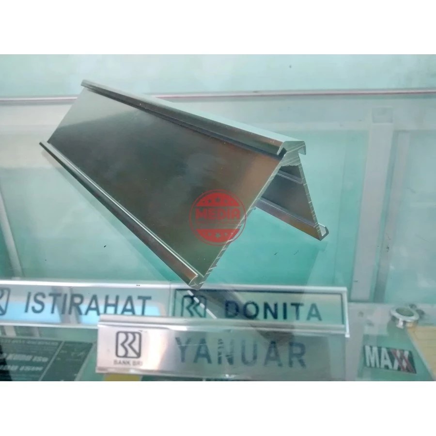Jual Holder Nama Meja / Name Desk Aluminium 20cm | Shopee Indonesia