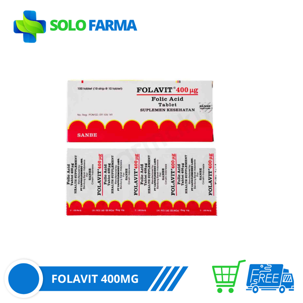 Jual FOLAVIT 400MG 1 STRIP 10 TABLET ( Folic Acid 400 mcg ) | Shopee ...