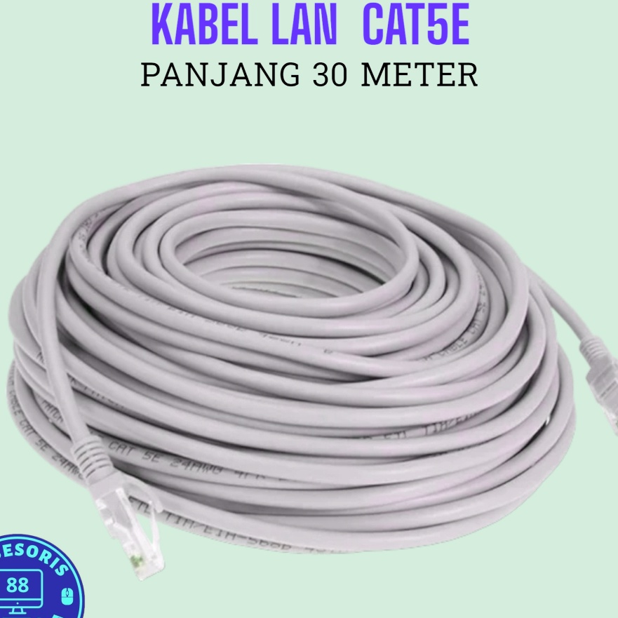 Jual KF7 3 METER KABEL INTERNET LAN RJ45 CAT5 CAT5E UTP PANJANG 3 METER ...