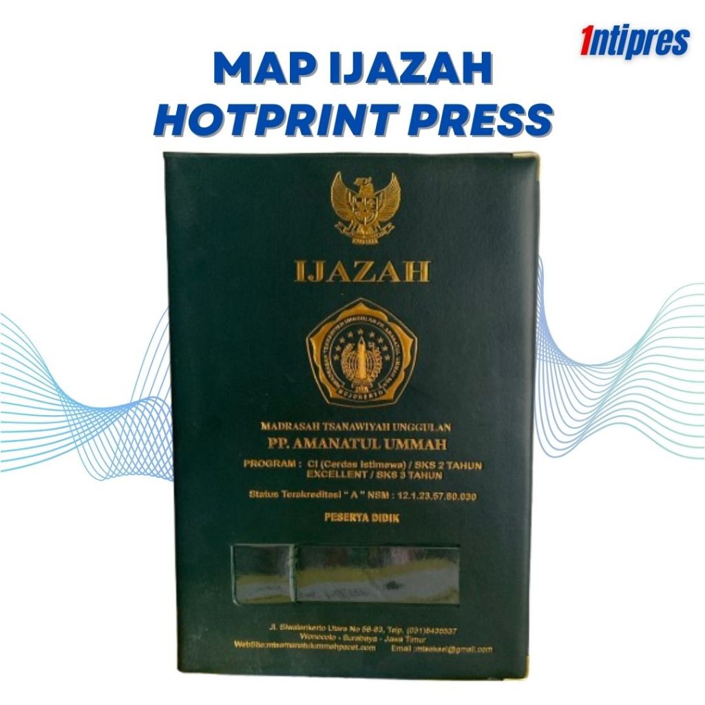 Jual CETAK DISINI - MAP IJAZAH HOTPRINT PRESS CUSTOM NAMA & LOGO ...