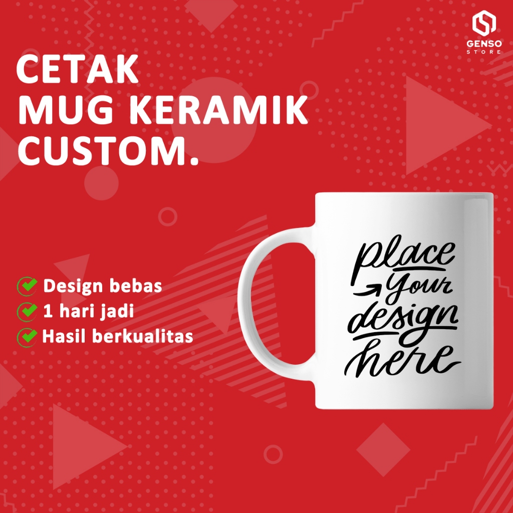 Jual Cetak Mug Keramik Custom 325ml | Shopee Indonesia