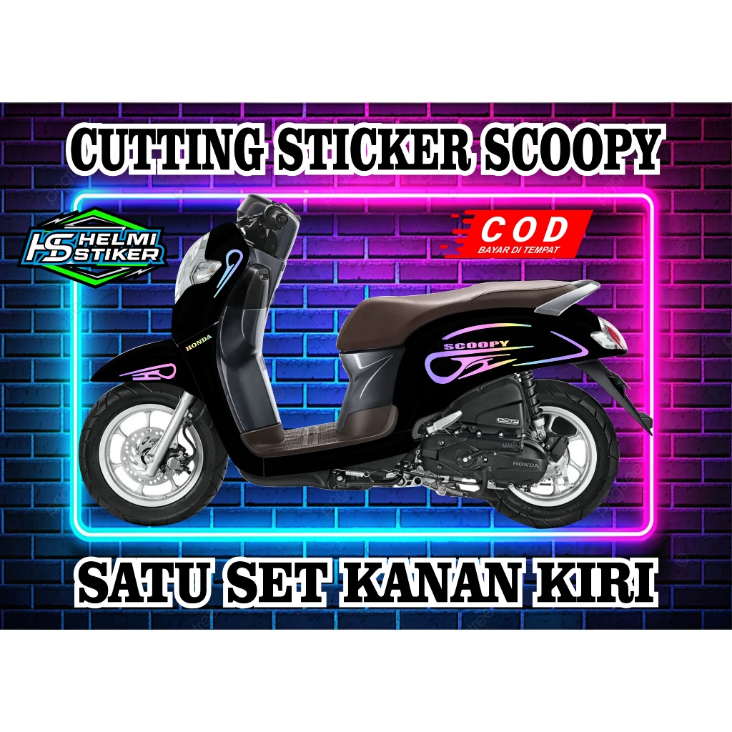 Jual STRIPING|CUTTING STICKER ALL NEW SCOOPY UNIVERSAL MODIFIKASI LIS ...