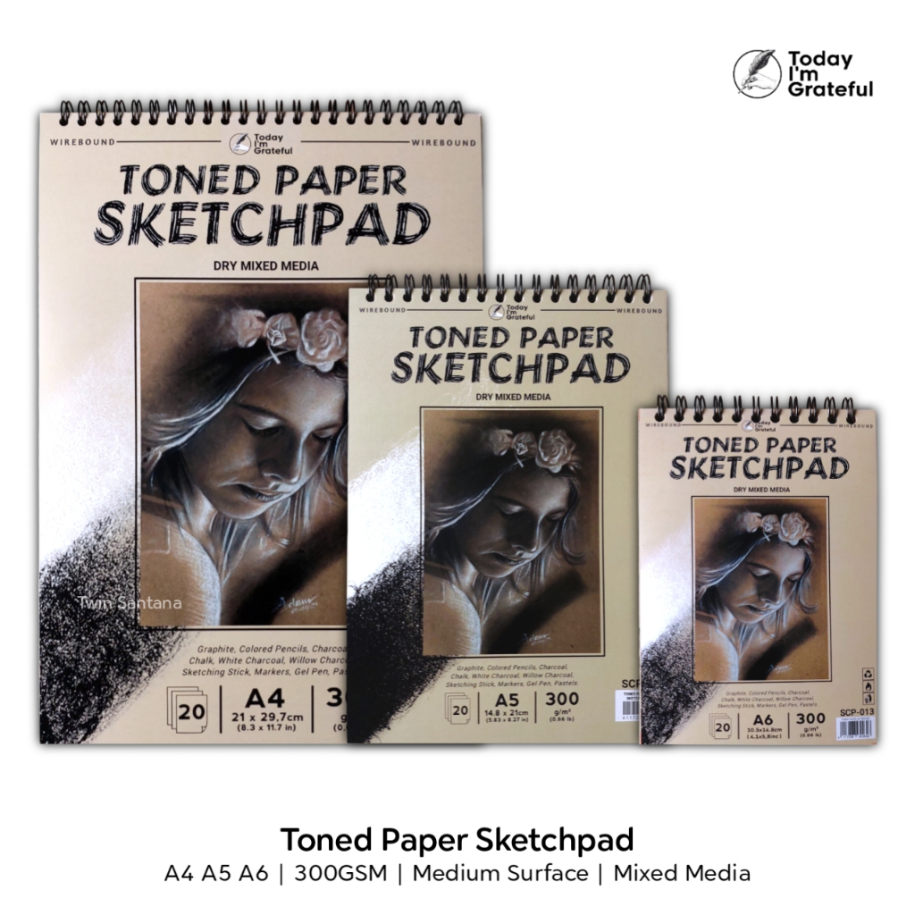 Jual Toned Paper Sketchpad A4 A5 Spiral 300g | Shopee Indonesia