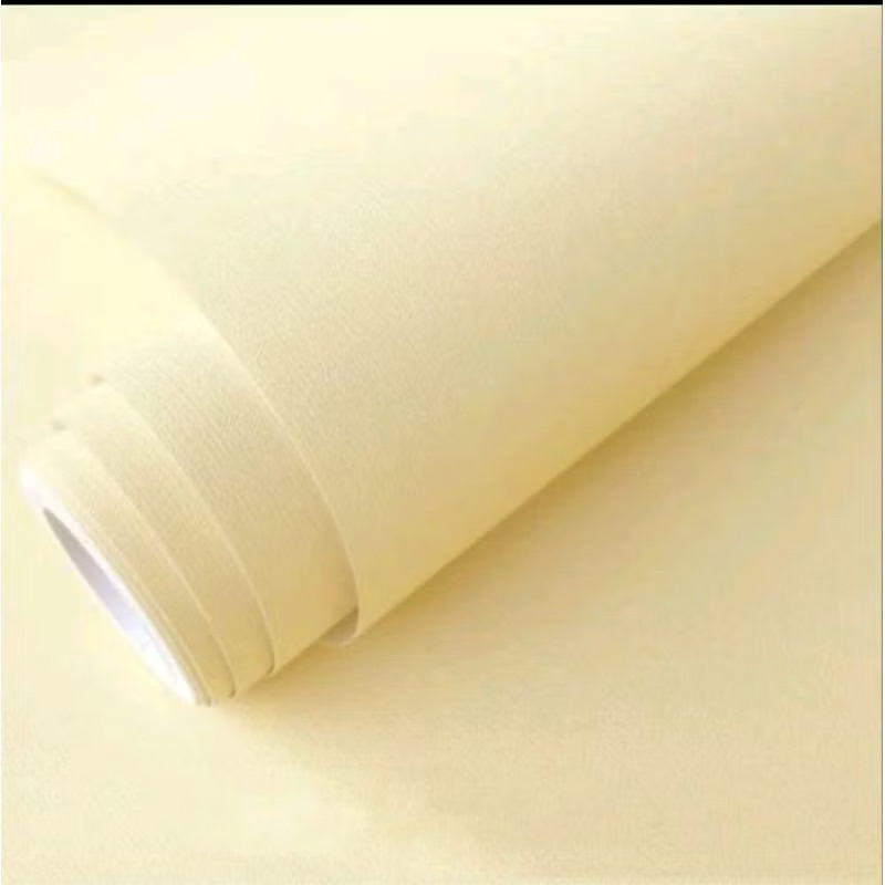 Jual WALLPAPER STICKER DINDING POLOS KREM UKURAN 8meter X 45cm | Shopee ...