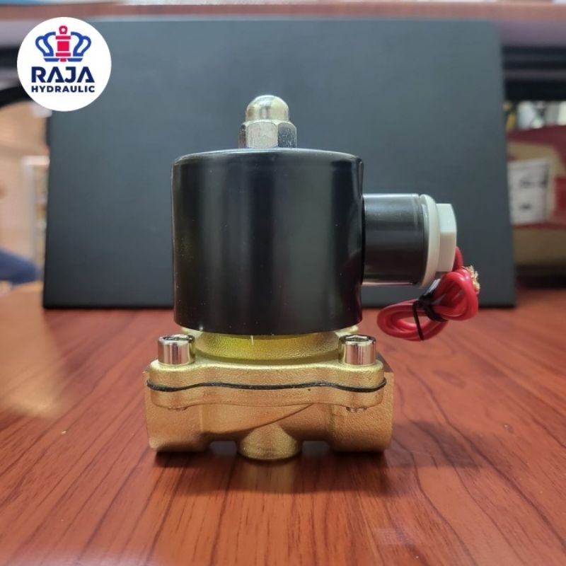 Jual Solenoid valve 2 way kuningan Normally closed 1-1/2" inch 24VDC | Shopee Indonesia