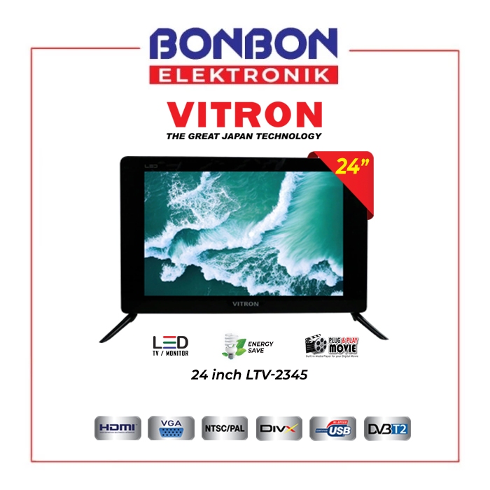 Jual Vitron LED TV 24 inch LTV 2345 / LTV2345 Digital TV | Shopee Indonesia