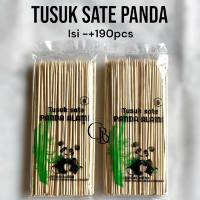 Jual TUSUK SATE PANDA ALAMI isi 190gr panjang 20-22cm/tusuk sate kambing/tusuk sate daging ...