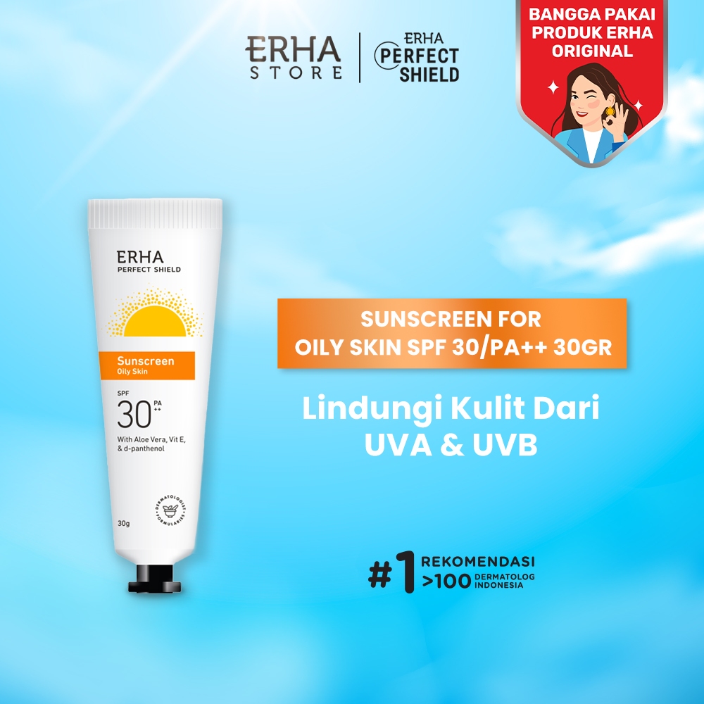 Jual ERHA Perfect Shield Sunscreen Normal to Oily Skin SPF 30/PA++ | Shopee Indonesia