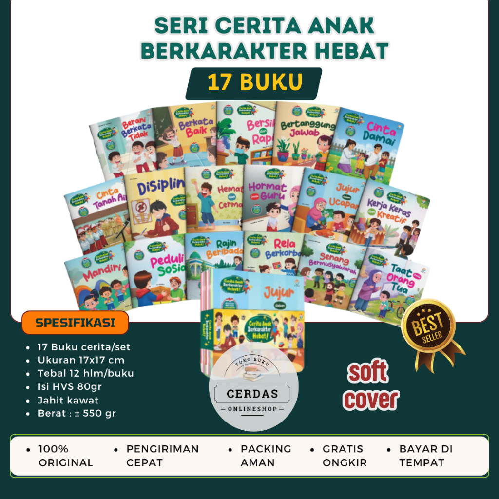 Jual SERI CERITA ANAK BERKARAKTER HEBAT | Shopee Indonesia