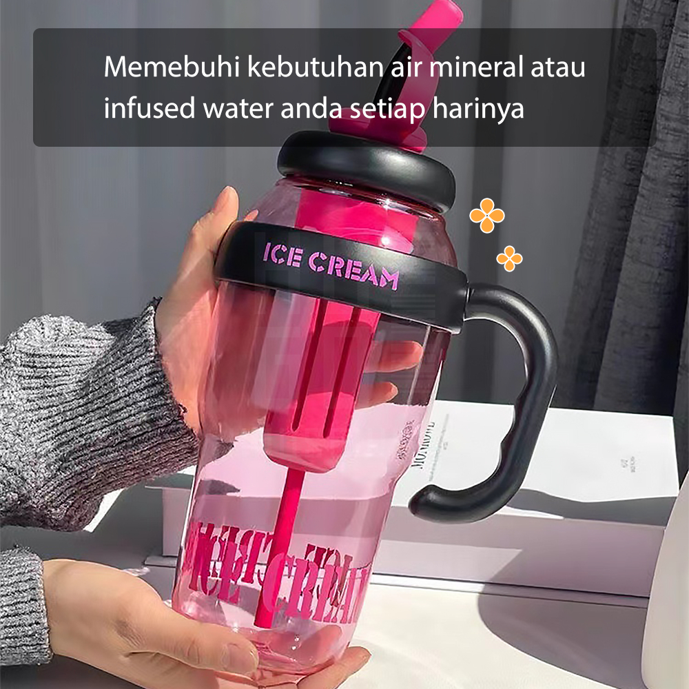 Jual HUGO Botol Minum Bening 1 Liter Botol Air Anak Tumbler Premium BPA ...