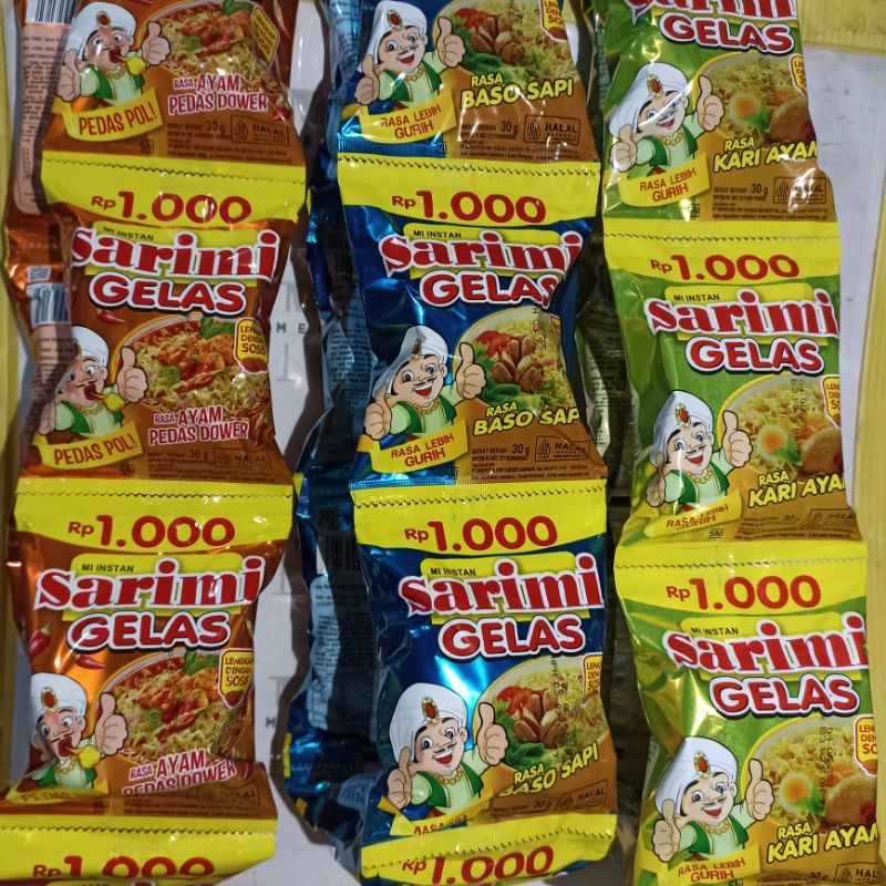 Jual SARIMI GELAS RENTENG ISI 10 // MIE INSTAN RENTENG MURAH | Shopee ...