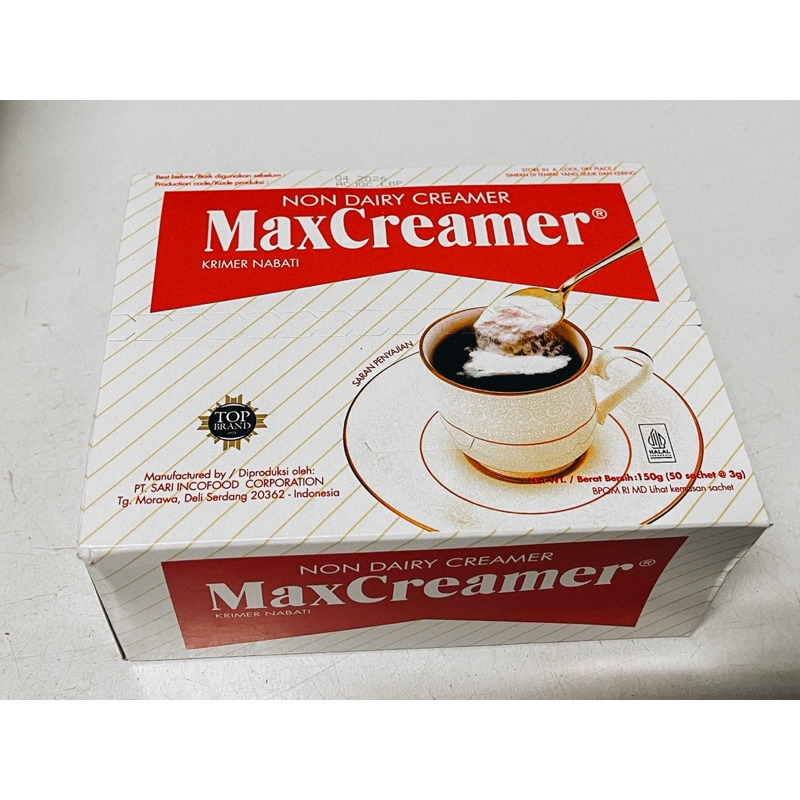 Jual max creamer 50 sachet exp 2026 150g | Shopee Indonesia