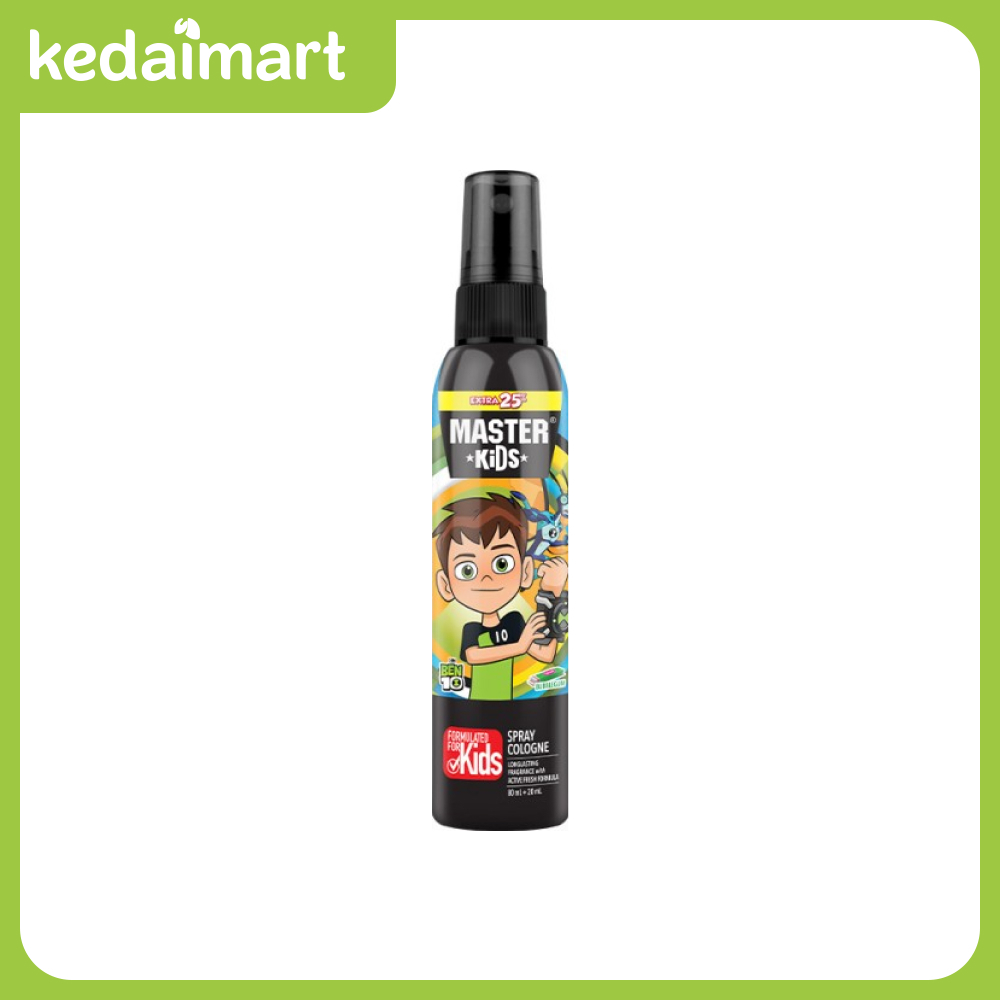 Jual Master Kids Spray Cologne Ben 10 Botol 100 ml | Shopee Indonesia