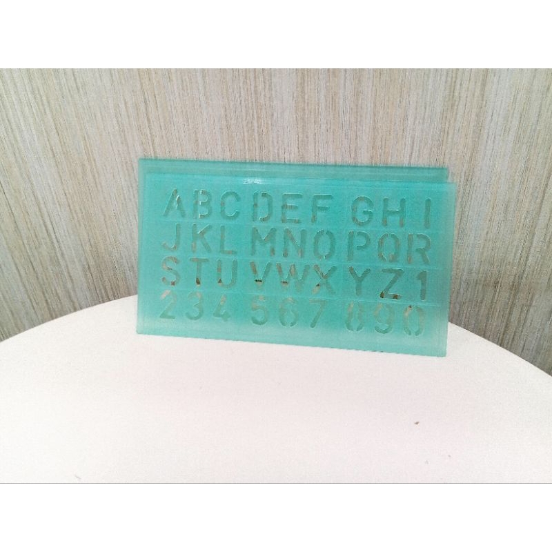 Jual PENGGARIS SABLON HURUF & ANGKA MAL ABJAD BUTTERFLY | Shopee Indonesia