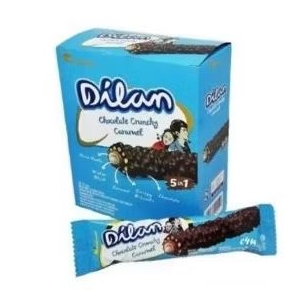 Jual DILAN CHOCOLATE CRUNCHY CARAMEL / wafer stick /makanan ringan ...