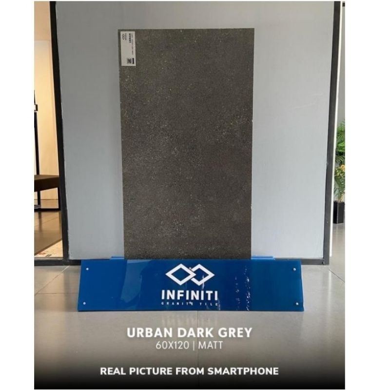 Jual Granit Infiniti Urban Dark Grey 60x120 Matt | Shopee Indonesia