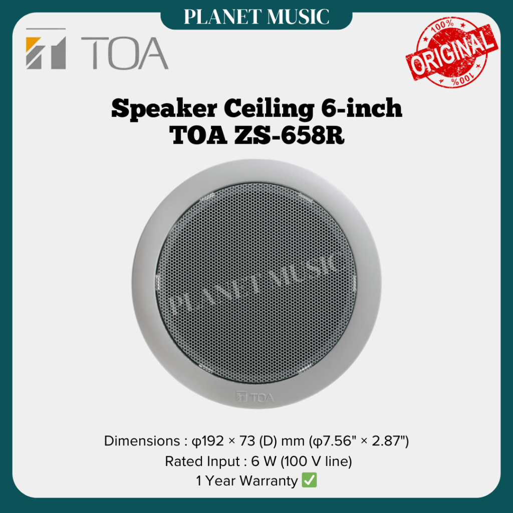 Jual Speaker Ceiling TOA ZS-658R / Speaker Plafon Indoor TOA ZS-658R | Shopee Indonesia