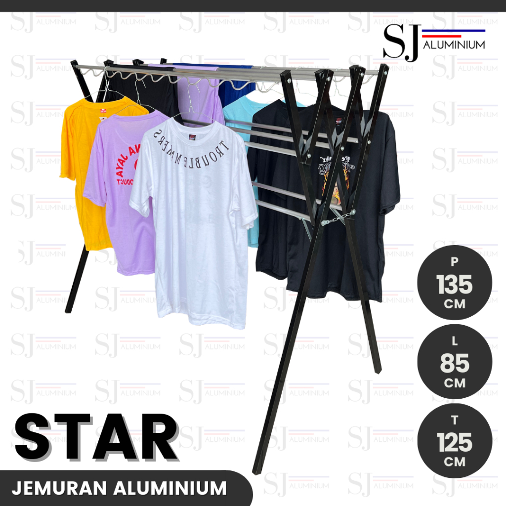 Jual Jemuran STAR - Jemuran Aluminium - Jemuran Pakaian / Baju / Rak ...