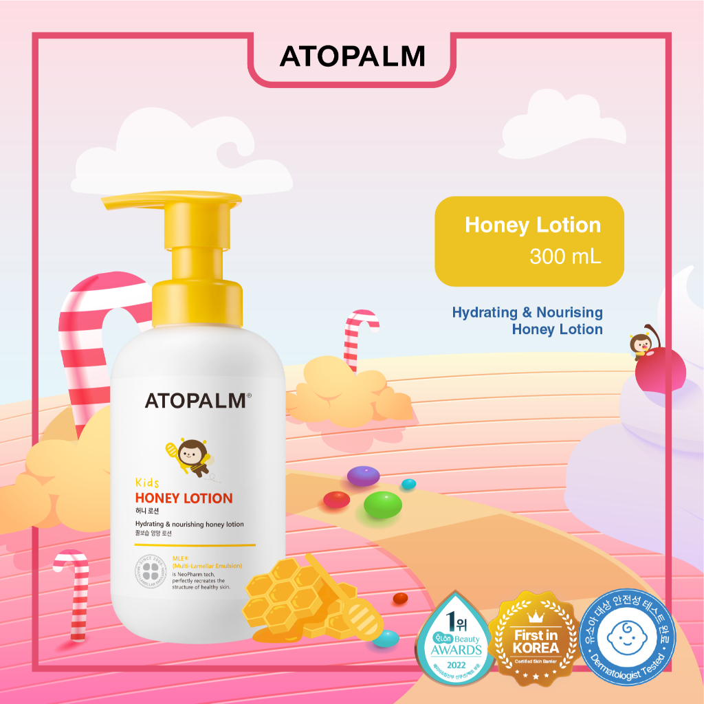 Jual ATOPALM Honey Lotion Kids 300ml - Lotion Anak | Shopee Indonesia