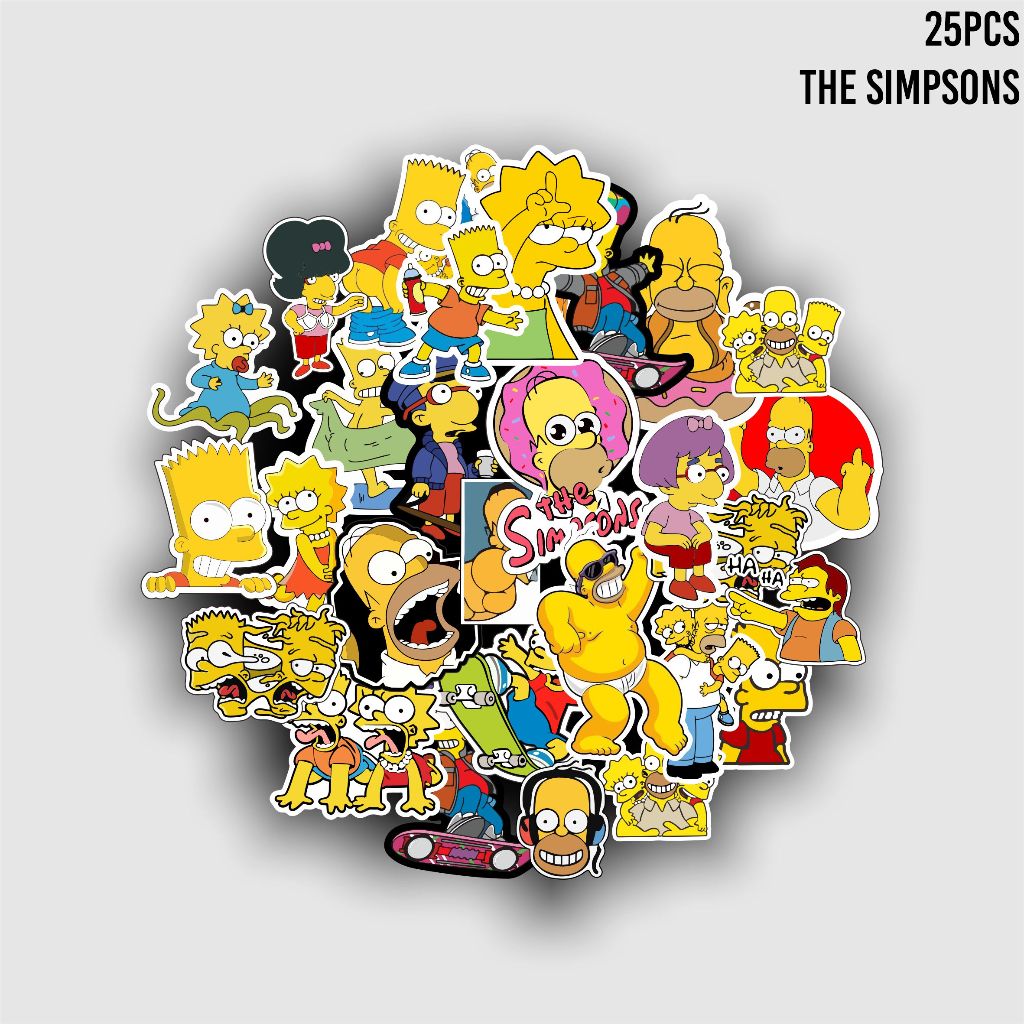 Jual 25 PCS Sticker Pack Model The Simpsons - Stiker The Simpsons ...