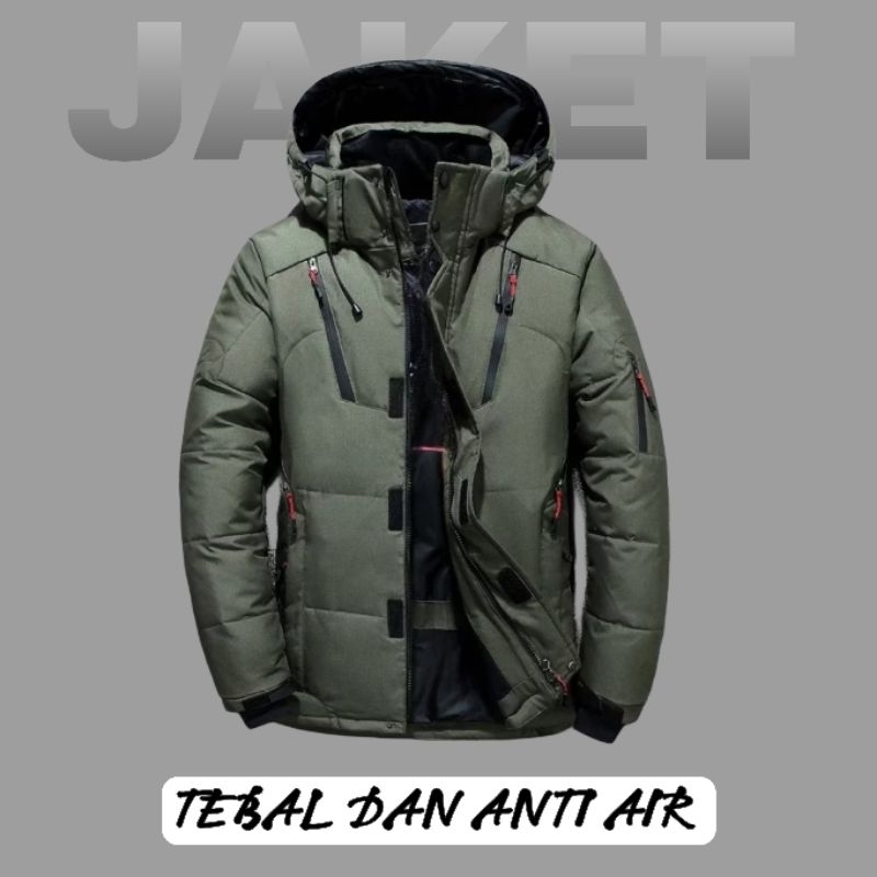 Jual Jaket Puffer Musim Dingin Anti Air Tebal MnG Pria Dan Wanita Waterproof Windproof Winter ...