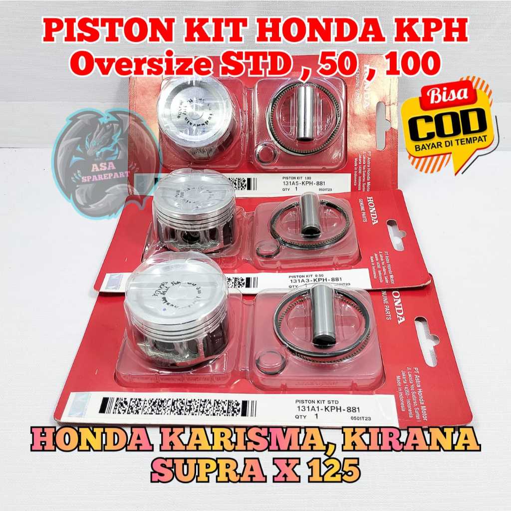 Jual Piston Kit set KPH Asli Original Motor Honda KARISMA , KIRANA ...