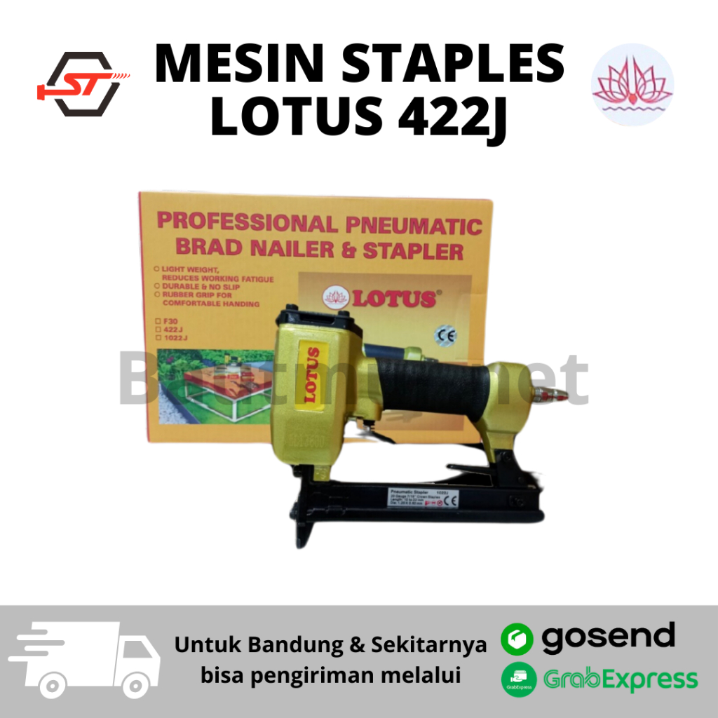 Jual Mesin Stapler LOTUS 422J Air Nailer - Mesin Paku Tembak Staples ...