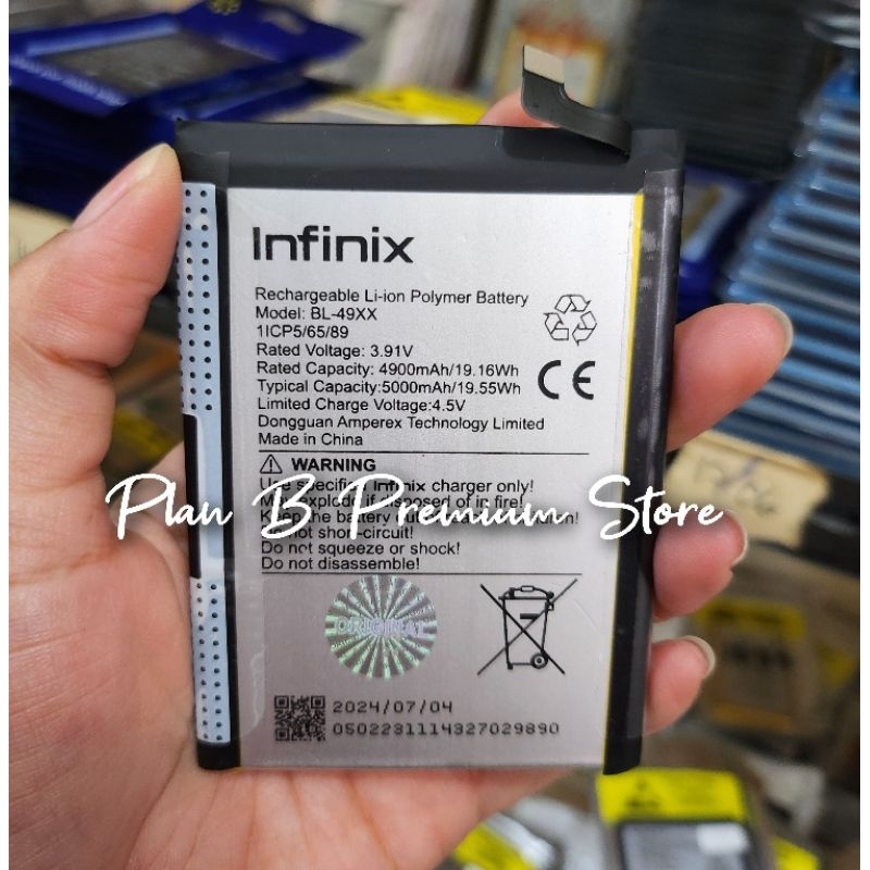Jual Baterai Batre Battery HP Infinix Note 40 X6853 ORIGINAL 100% Model ...