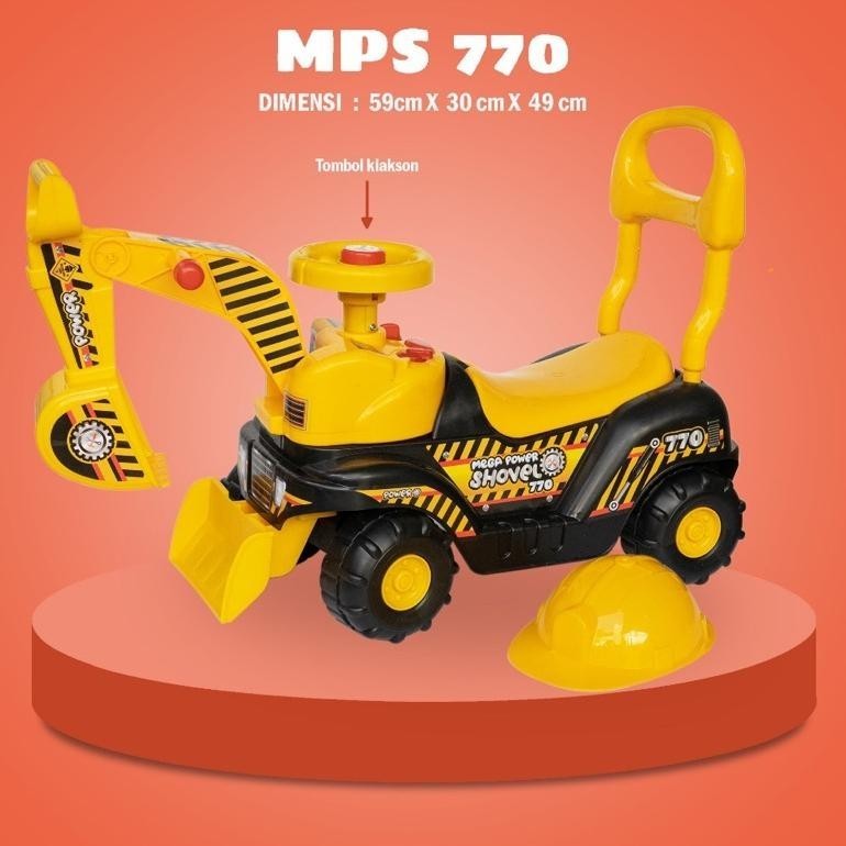 Jual MAINAN EXCAVATOR BISA DINAIKI BEKO BULDOZER HELM BEKO JUMBO BESAR ...