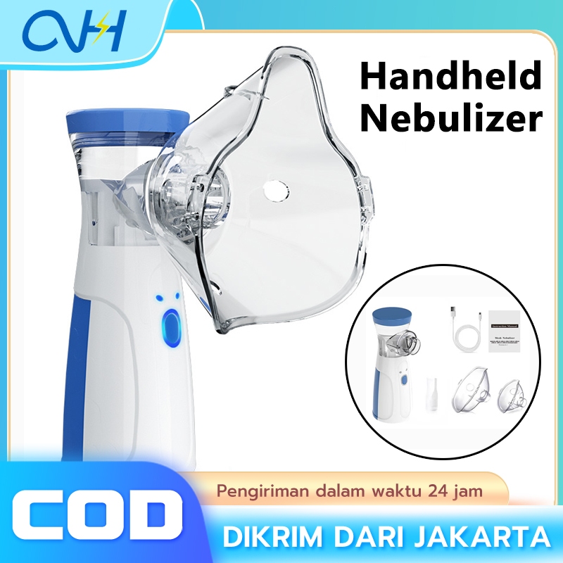 Jual Nebulizer Portable Mesh Alat Uap Bantu Pernafasan Asma Inhalasi / Alat Uap Nebulizer Anak ...