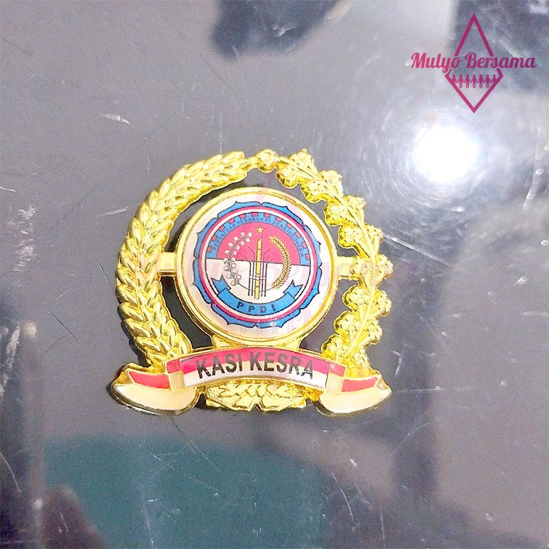 Jual Pin Kasi Kesra PPDI Padi Kapas Pin Bros Logo PPDI Kasi Kesra ...