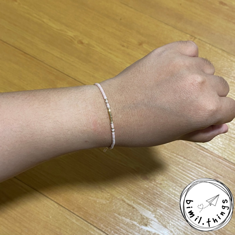 Jual Pink and Blue Pastel Bracelet || Gelang Tali || Gelang Manik-Manik ...