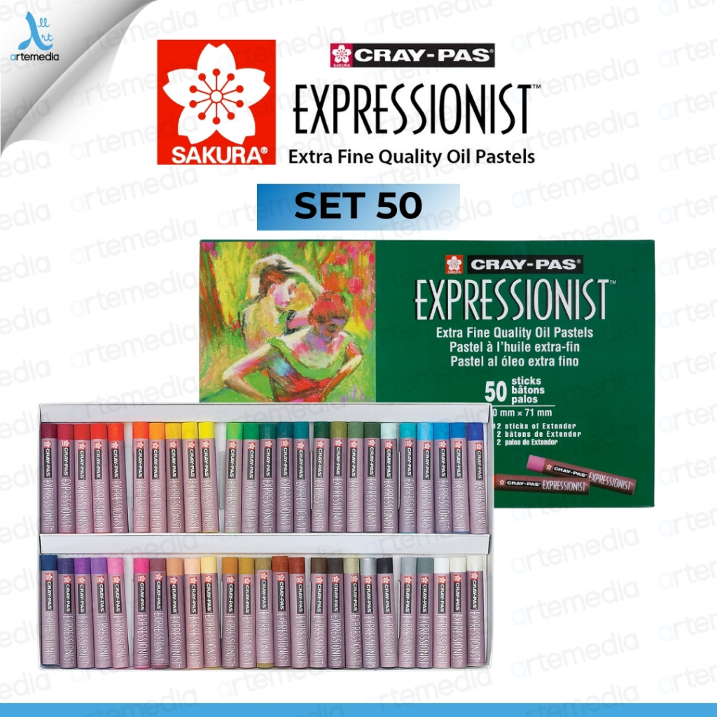 Jual Sakura Krayon Cray-Pas Expressionist Set 50 Color Oil Pastel ...