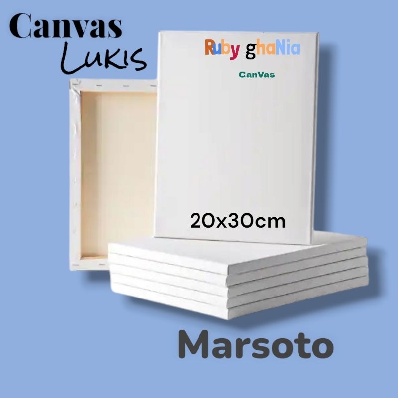 Jual KANVAS LUKIS 20x30CM/CANVAS LUKIS MARSOTO 20x30CM/KANVAS TEBAL ...