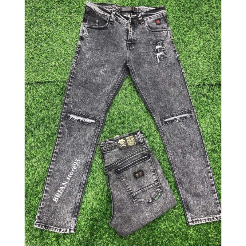 Jual celana panjang pria sobek/ celana jeans pria street/ celana pria ...