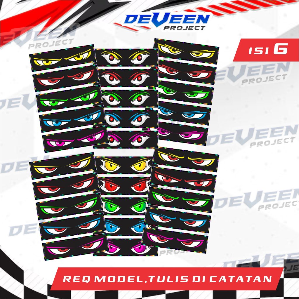 Jual Stiker Mata Hologram ALL MODEL | Stiker Miniatur Bus / Truk | Anti ...