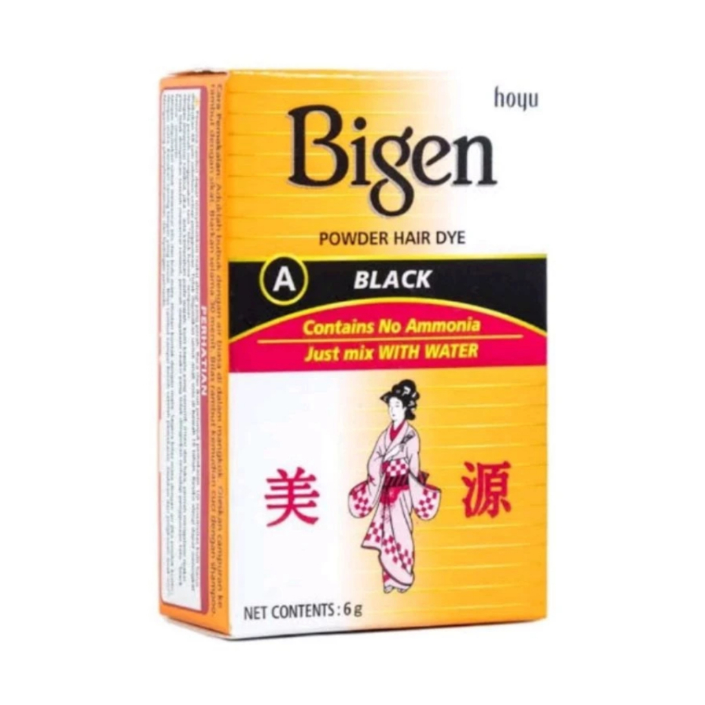 Jual Bigen Powder Hair Color Black 6g | Shopee Indonesia
