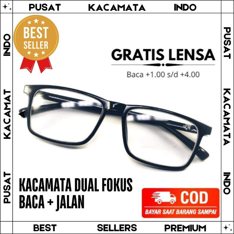 Jual Kacamata Plus Baca Jalan Pria Wanita Anti Radiasi Ringan Elastis ...