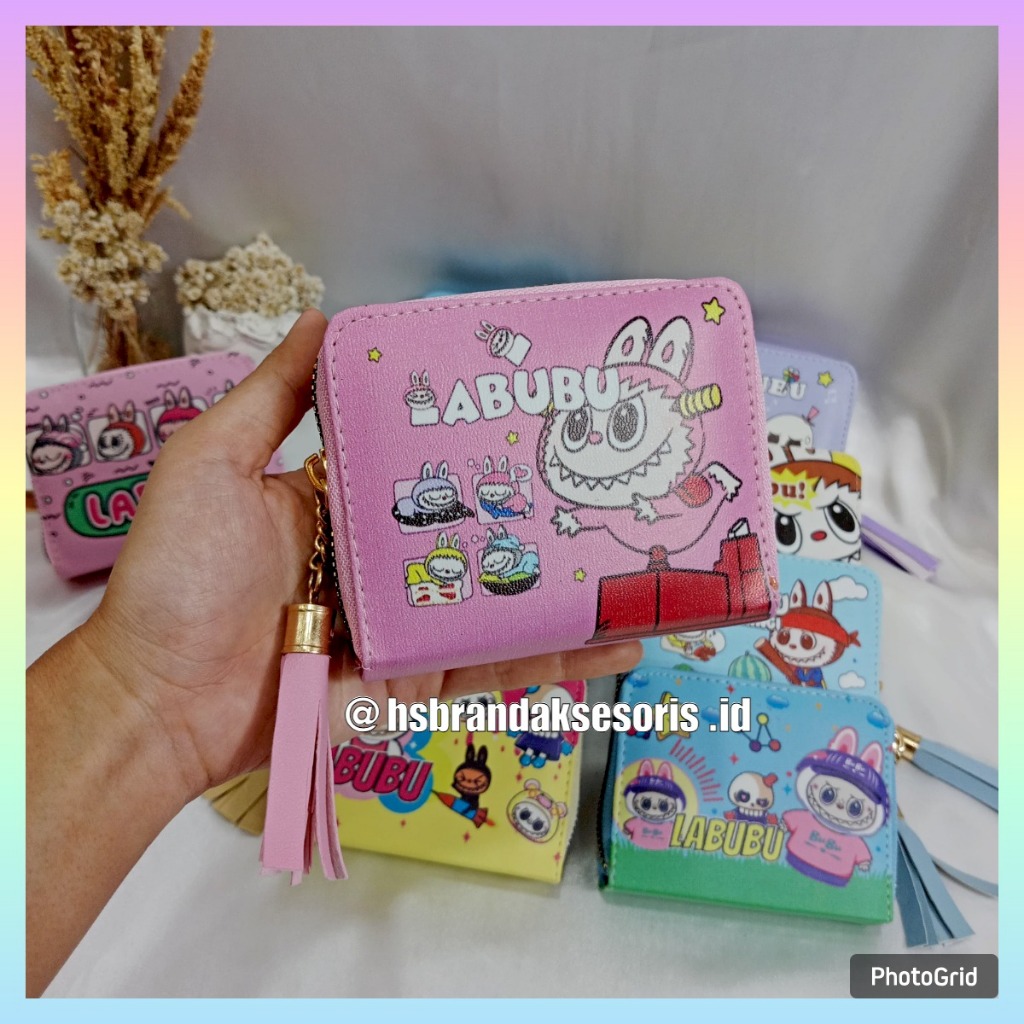 Jual DOMPET LABUBU VIRAL / DOMPET RESLETING LABUBU / DOMPET FASHION ...
