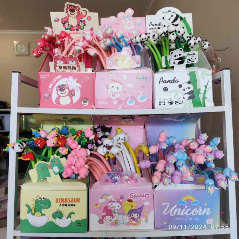 Jual PULPEN TINTA HITAM GEL MODEL INUL BANYAK VARIASI | Shopee Indonesia