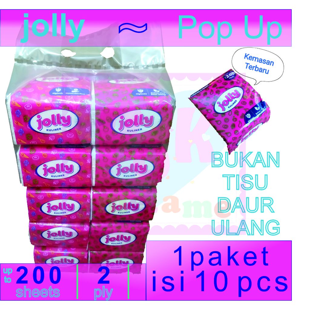 Jual Jolly Pop Up paket Satu Kilogram(10/12pcs) | Shopee Indonesia