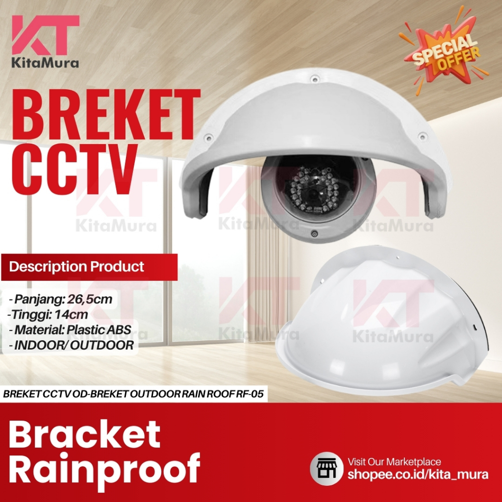 Jual Pelindung CCTV, Rain Roof/Atap Camera CCTV Protection Rain Roof ...