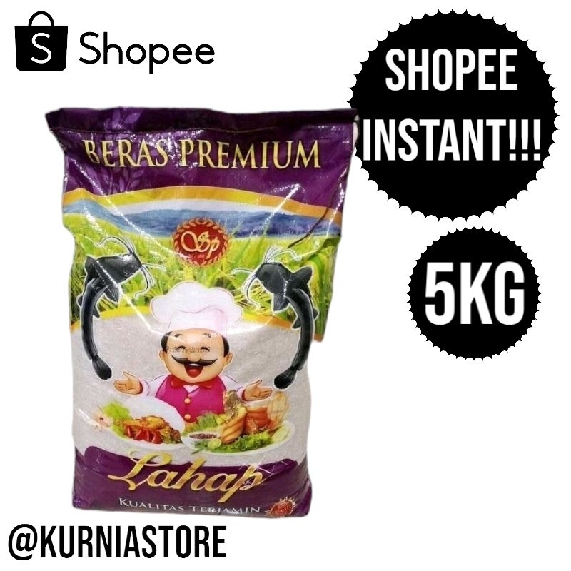 Jual PROMO!!! BERAS PREMIUM LAHAP KEMASAN 5KG PUNEL DAN ENAK | Shopee ...