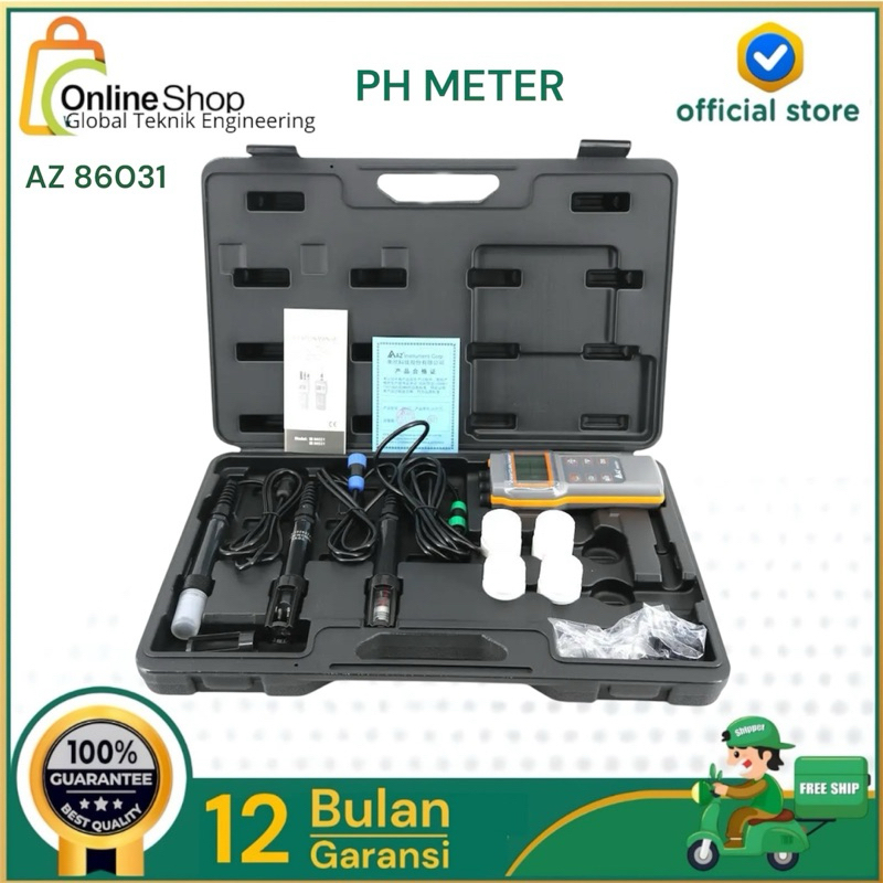 Jual AZ 86031 Water Meter 5 in 1 Dissolved Oxygen PH Conductivity ...
