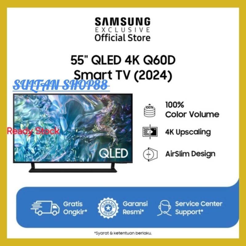 Jual SAMSUNG QLED 55Q60D 55 INCH 4K UHD SMART TV I SAMSUNG SMART TV QA55Q60DAK QLED 4K UHD SMART ...