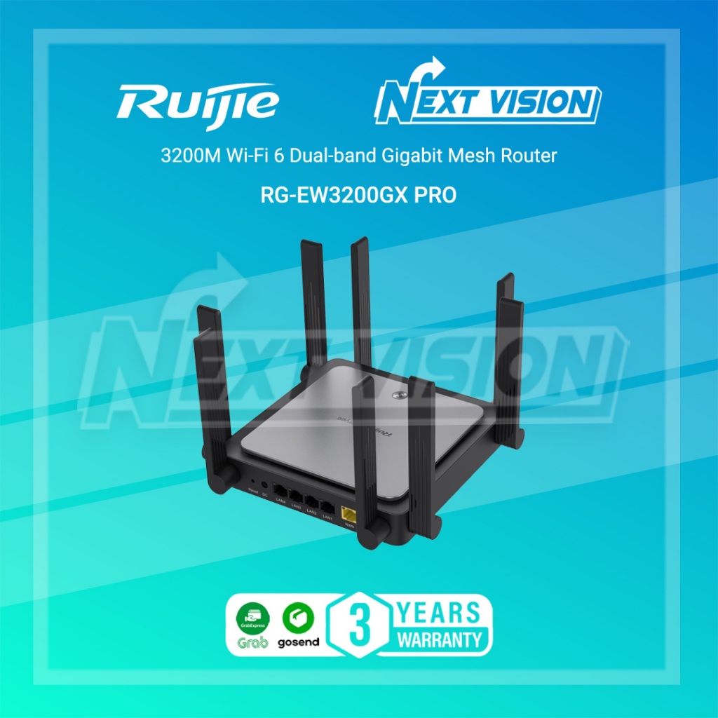 Jual RG-EW3200GX PRO - RUIJIE REYEE WIFI 6 DUAL BAND GIGABIT MESH ...